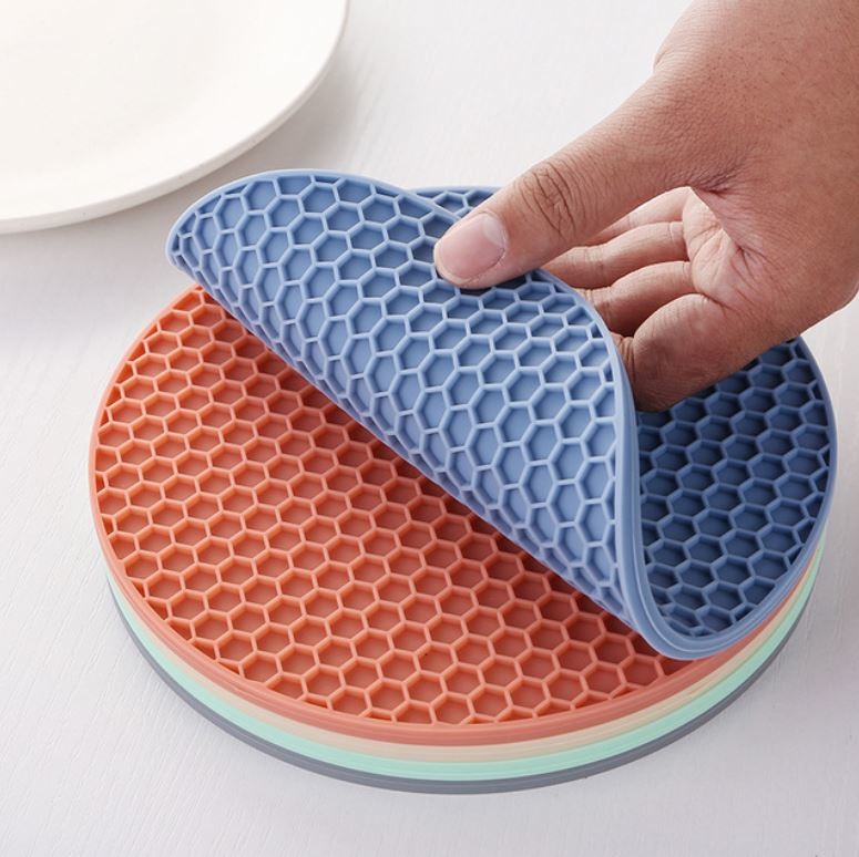 Food Safe Silicone Rubber Table Mat Heat Resistant Silicone Bowl Mat ...