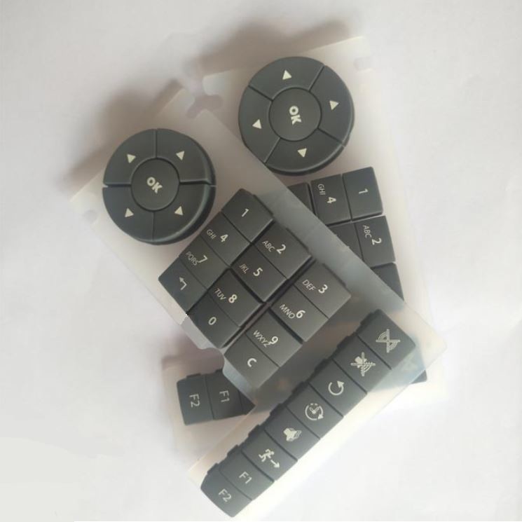 30 Shore A Painted Silicone Rubber Keyboard For Automotive Electronic ...