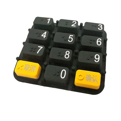 Custom Radium Carved Transparent Silicone Rubber Buttons