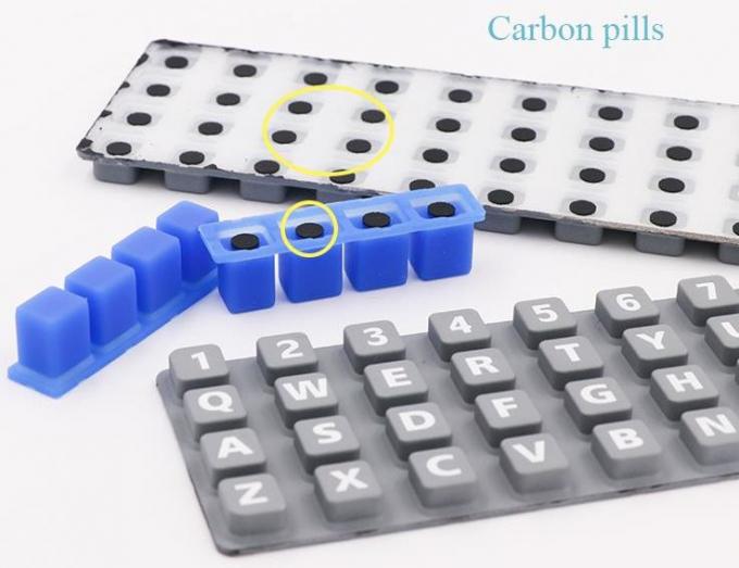 Conductive Remote Control Custom Silicone Rubber Keypads